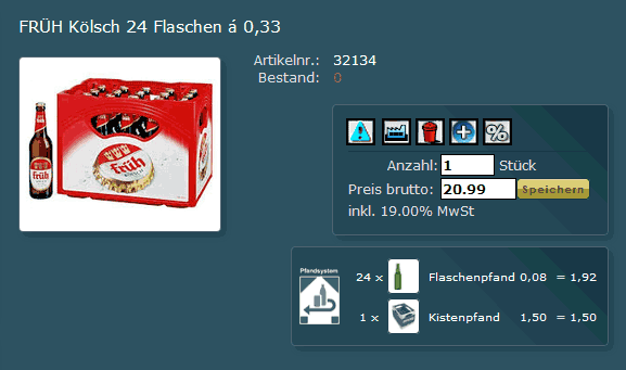 Das Pfandsystem - POWERGAP Shopsystem
